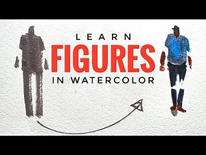 Painting Figures in Watercolor ~ Figure drawing tutorial for beginners 2021