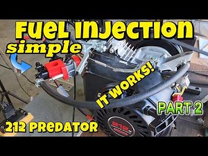 S6 E9. Electronic Fuel injection for the 212 Predator! it works! Can it really be this simple?