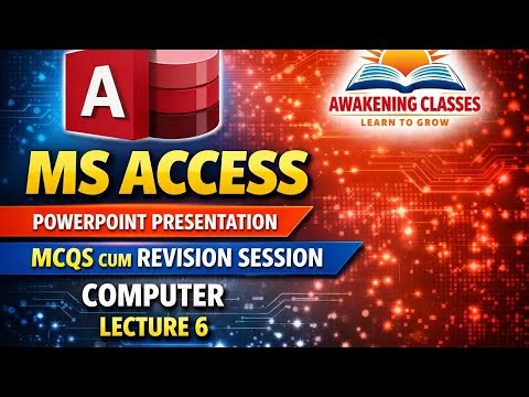 MS POWERPOINT | MS ACCESS | MCQS CUM REVISION | COMPUTER LECTURE 6|JKSSB|