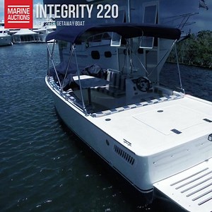 Ideal for the Broadwater and with seating for 8, this New 2018 Integrity 220 Getaway is the perfect day boat for you and your family. This vessel is located in Brisbane. For further information and inspections, please contact Adrian Seiffert on 📱 0418 783 358 📧 adrian@marineauctions.com.au | Marine Auctions