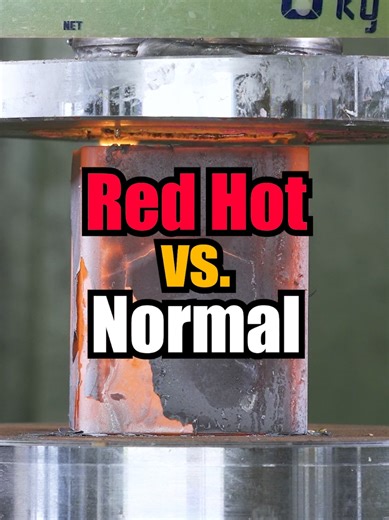 Does Heat Change Steel Strength? 🔥🤔 Hydraulic Press Test!