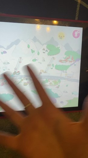 Interactive Cartoon Animations on Tablet Screen