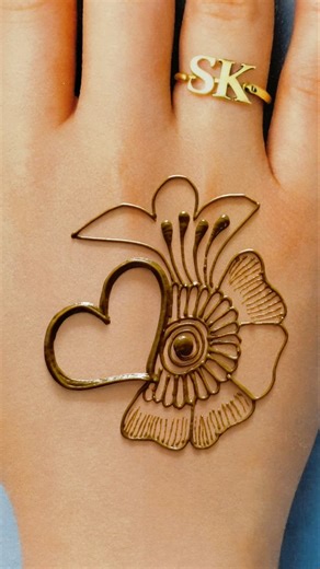 Mehndi design | Very Easy Back Hand Mehndi Design #mehndi #skmehandi