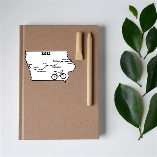 RAGBRAI 2026 Route Sticker | Iowa Bike Ride Keepsake - Etsy