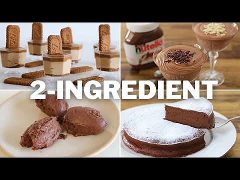 5 Super Easy 2-Ingredient Dessert Recipes