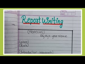 Report writing Format/Report writing Format For class 12/Report Writing In English/Report Writing