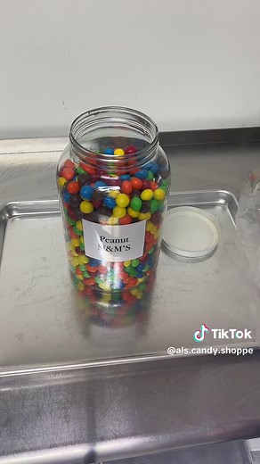 Filling the jars for the weekend! Visit me at 601 Main St Holden, MA #candy #candyshop #alscandyshoppe #mass #hiddengem