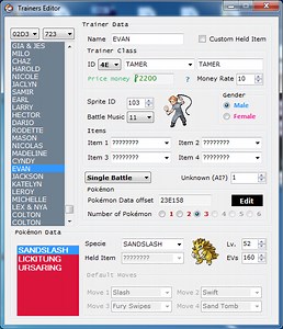 Pokemon Fire Red Save Editor