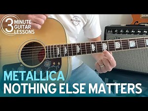 Learn Nothing Else Matters in 3 Minutes! Beginner Guitar Lesson (Metallica)