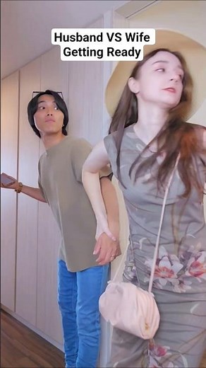 Who finishes getting ready first?