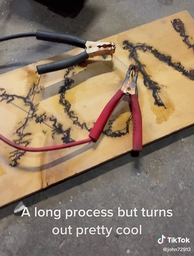 Fractal Wood Burning with Welder