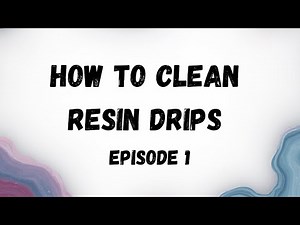 Resin art Tricks_How to Clean resin Drips tutorial ​