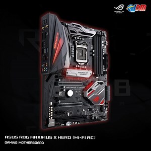 1.2K views · 17 reactions | ASUS ROG Maximus X Hero (Wi-Fi AC) LGA1151 DDR4 DP HDMI M.2 Z370 ATX Motherboard with onboard 802.11ac WiFi, Gigabit LAN and USB 3.1 for 8th Generation Intel Core Processors Cash Pickup Price: Php 8,500 * Prices may change without prior notice. | JDM Techno Computer Center | Facebook