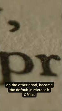 Font Wars 🅰️ Times New Roman vs Calibri explained