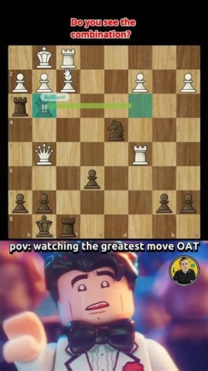 This chess combination is INSANE 😂♟️ #chess #chesscom #brilliant