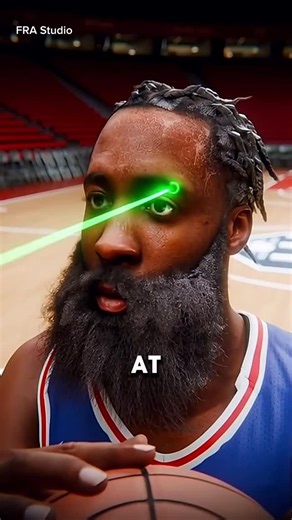 FRA Studio on Instagram: "Fan Aims Laser at James Harden 😳 #trendingreel #jamesharden"