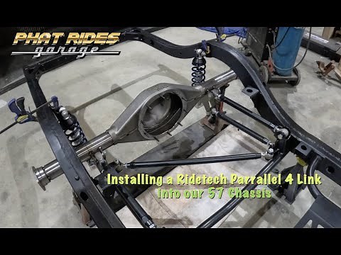 Installing a Ridetech Parallel 4 link into our 57 Chevy Chassis 4K