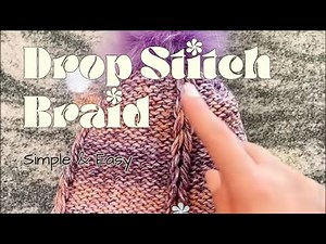 Drop Stitch Braid Beanie Hat Sentro Knitting Machine