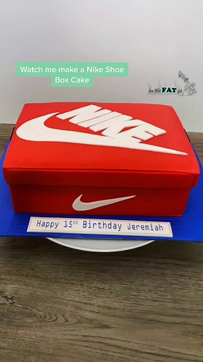 Nike Sneaker Box Cake #cakeboss #cakedecorating #sneakerheadtiktok #sneakercheck #nikesneakers #snkrs #femalesneakerhead #kickscheck #hypebeast #foodart #treatmakeroftiktok #blackowned #foodietiktok #crazycake #caketutorial #cakevideos