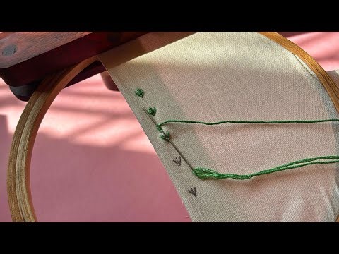 Hand embroidery designs | Border Embroidery Stitches | Embroidery for beginners