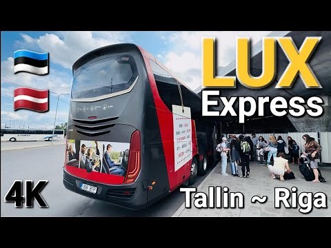LUX Lounge Express Tallin, Estonia 🇪🇪 🚍 🇱🇻 Riga, Latvia Executive Bus Direct service Lounge Class
