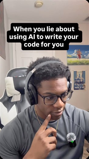 Daven Hill on Instagram: "Don’t vibe code and lie at work 🤣 Use code: DAV50 at checkout for 50% Codecademy Pro‼️‼️ #tech #fyp #viral #softwareengineering #softwaredeveloper #coding #techvideos #computerscience #internship #ai #vibecoding"