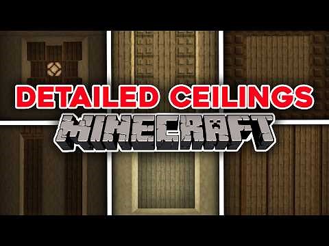How To Build Detailed Ceilings In Minecraft