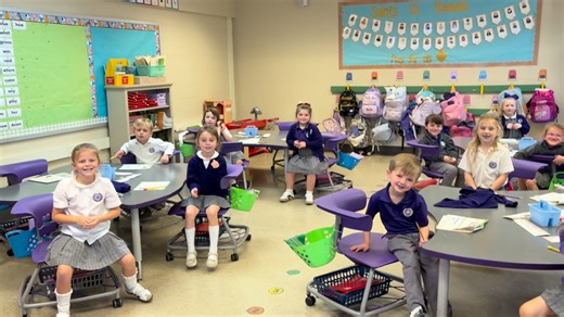 Last week in Ms. Shea’s kindergarten math lesson, the class had the numbers 6 and 7 as part of their learning—and decided to have a little fun with it! 😄🔢 Instead of just counting, our kinders jumped right into the 6–7 trend, putting a creative (and adorable!) spin on their lesson. Proof that even math time can turn into moments of joy, laughter, and imagination. We love seeing learning come alive in Ms. Shea’s classroom! 💙✨ | Opelousas Catholic School