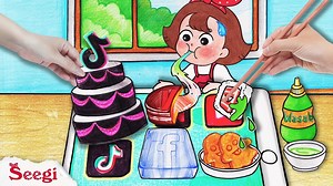 SOCIAL MEDIA Mukbang App Icon ASMR | Stop Motion Paper | Seegi Channel #seegi #asmr #animation #stopmotion #dolls #seegichannel #paper #stopmotionpaper | Stop Motion Paper ASMR