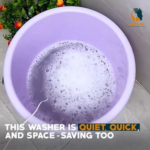 17K views · 62 reactions | Say goodbye to laundry hassles with our Portable Mini Washing Machine! 識 Perfect for home or travel, this USB-powered ultrasonic turbo washer is compact yet powerful. It effectively cleans your clothes with ultrasonic vibrations, ensuring a deep clean even on the go. Whether you're on a trip or need a quick wash at home, this mini washer is your ideal laundry companion! | Stylish Tech | Facebook