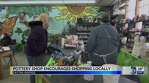 Mid-Michigan pottery shop encourages customers to support local business