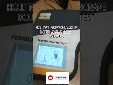 Scrape Down Analysis (CCM Test) of Main Engine Scavenge Oil | Procedure Explained | Must Watch Full