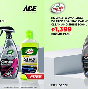 2.3K reactions · 98 shares | ✨ Give your ride a makeover with Turtle Wax car care products. Offers run until December 31, so don't miss out! Grab yours now at ACE Hardware! #ACEHardwarePH #ACEHelpful | ACE Hardware Philippines | Facebook