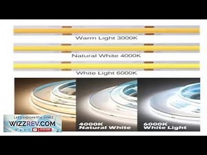 5M 10M COB LED Strip 12V 24V 320LEDs M High Density Flexible FOB