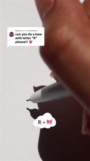 Ribbon Signature Design for R Names | Signature Ideas with Bows