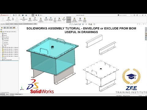 Solidworks Assembly Tutorial | Using Envelope command or Exclude from BOM |Useful Solidworks Drawing