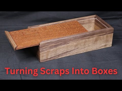 Making Pencil Boxes With a Sliding Lid (No Talking)
