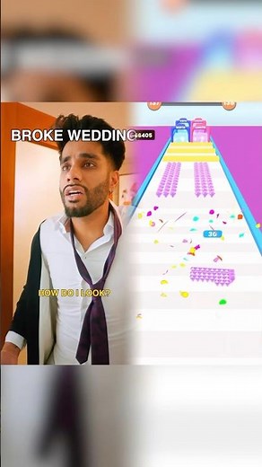rich weddings VS. broke weddings 😅 #wedding #couple #comedy #pov #skit