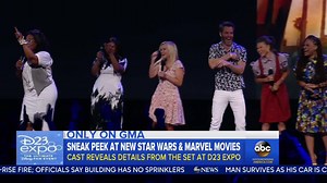 151K views · 1K reactions | WATCH: Sneak peek at new Star Wars and Marvel movies and more! Plus, casts reveal details from the set at Disney D23 Expo in Anaheim! abcn.ws/2tY6tQJ | Good Morning America | Facebook