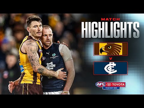 Hawthorn v Carlton Highlights | Round 20, 2025 | AFL