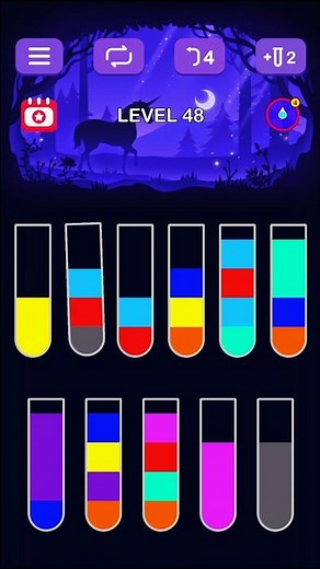 Water Sort Puzzle Levels 48 | Satisfying Color Sorting Gameplay | #53