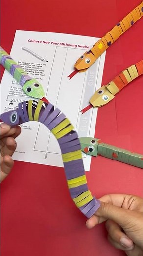 How to make slithering snakes for Lunar New Year | Chinese New Year #Shorts