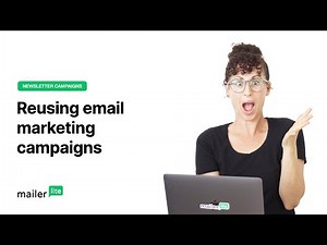 Reusing email marketing campaigns - MailerLite tutorial
