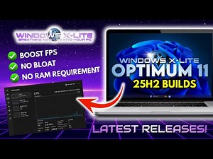 Windows X Lite Optimum 11 25H2 Pro | Clean, Faster & Without Bloat