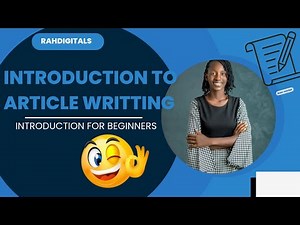 Introduction to article writing