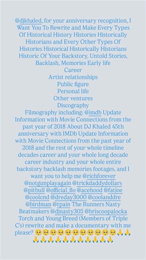 another message to DJ Khaled #hiphop #documentary #djkhaled #2026