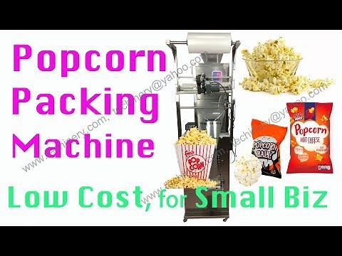 popcorn packing machine low cost snacks packing machine