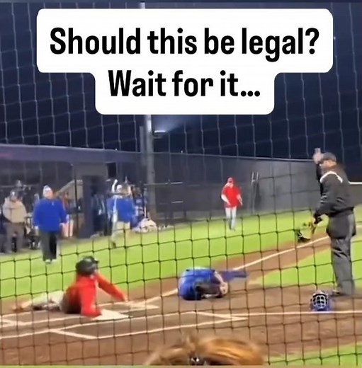 Full-Speed Home Plate Collision — Whose Fault? #baseball