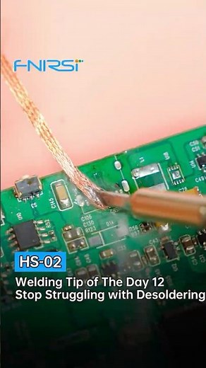 FNIRSI HS-02 | How to Use Desoldering Braid Properly – Easy Tip #fnirsi #tips #howto #welding
