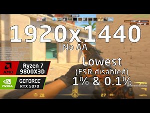 Ryzen 7 9800X3D & RTX 5070 OC | CS2 Mirage DM Cybershoke | Lowest settings | 1920x1440
